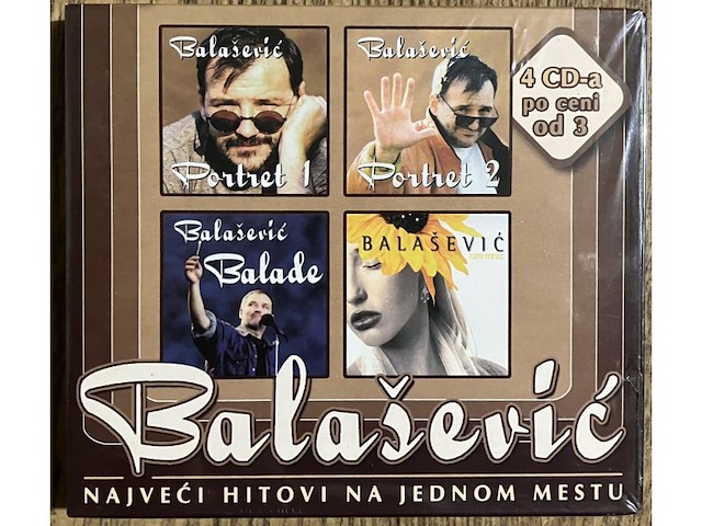 BALAŠEVIĆ - Najveći hitovi na jednom mestu 4 x CD NOVO