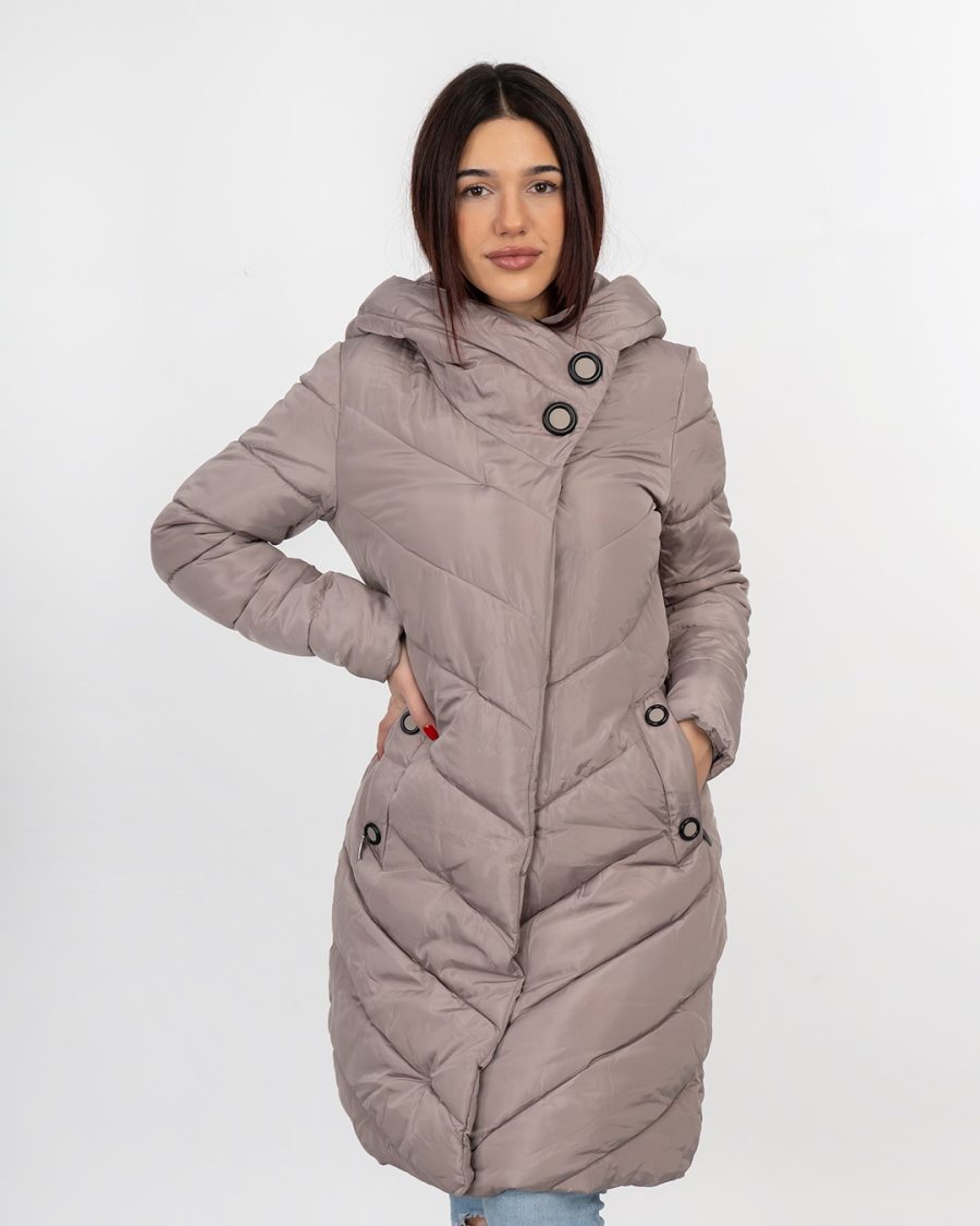 Ženska zimska jakna – Sportska i Casual – FL-1527 – Bež