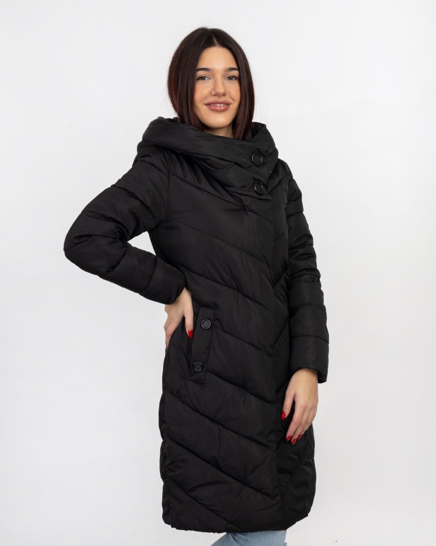 Ženska zimska jakna – Sportska i Casual – FL-1527 – Crna