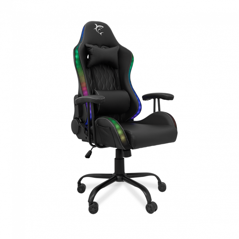 WHITE SHARK INDIANAPOLIS BlackT, RGB Gaming Chair