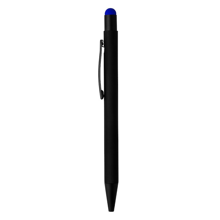 TITANIUM BLACK, metalna „touch“ hemijska olovka, rojal plava