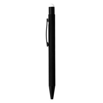 TITANIUM BLACK, metalna „touch“ hemijska olovka, bela