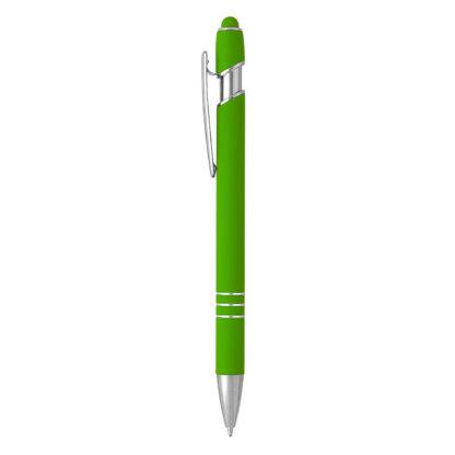 ARMADA SOFT, metalna „touch“ hemijska olovka, svetlo zelena