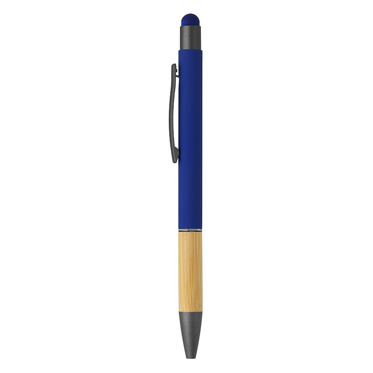TITANIUM TOUCH BAMBOO, metalna „touch“ hemijska olovka, rojal plava