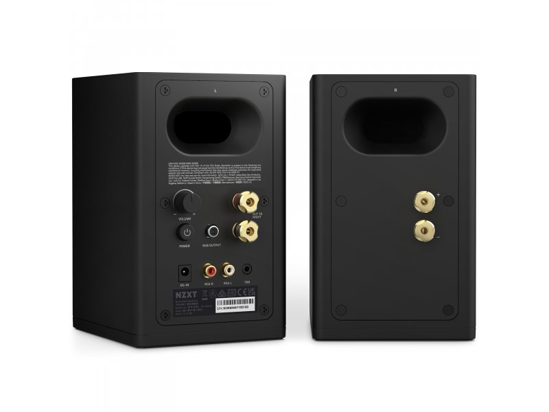 NZXT Gaming Speakers 3 Inča Black V2 Zvučnici Crni (AP-SPKB2-EU)
