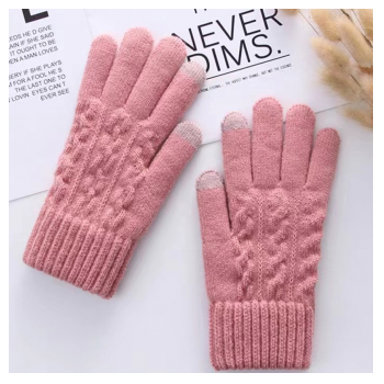 Rukavice za touch screen WINTER pink