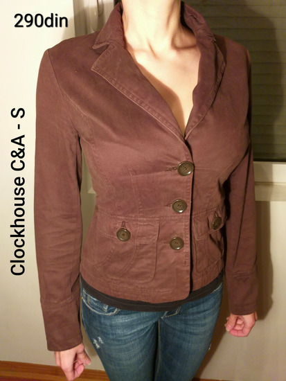 C&A ženska jakna braon S/36