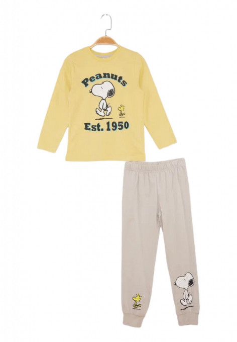 Pidžama za decu Snupi žuta
