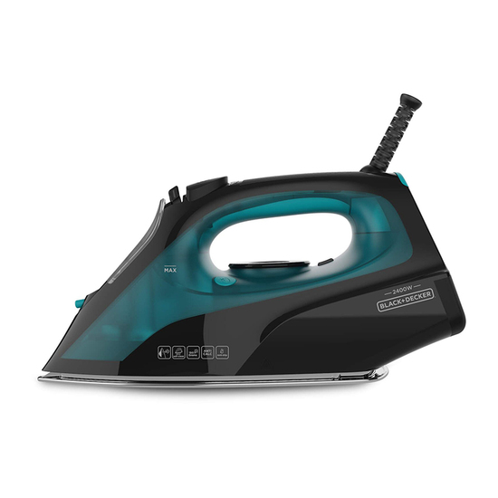 Pegla Black & Decker BXIR2403E, 2400 W, Crna / Plava