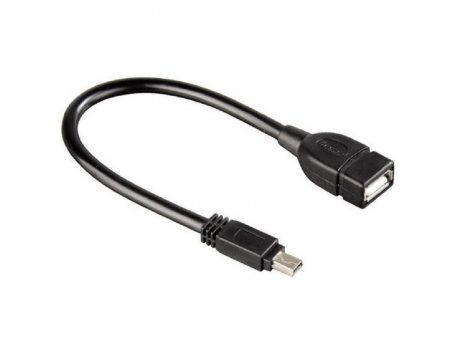 HAMA USB kabl, mini USB-B muški na USB-A ženski, 15cm (39626)