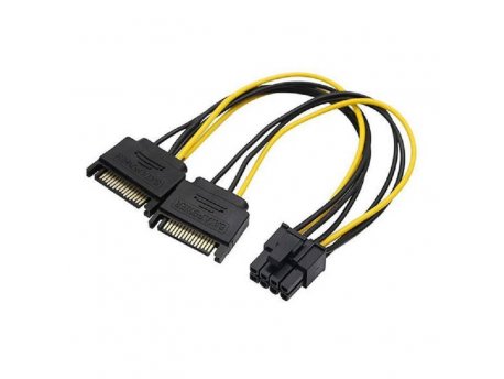 LINKOM Adapter za napajanje VGA 8 pina na 2 x Sata (667)