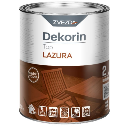 Zvezda Dekorin Top lazura kesten Nº6 0,75l