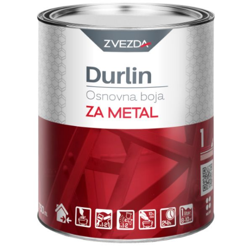 Zvezda Durlin osnovna boja za metal oksidno crvena 0,75l