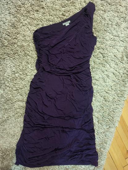 Ljubicasta haljina na jedno rame H&M SADA 500