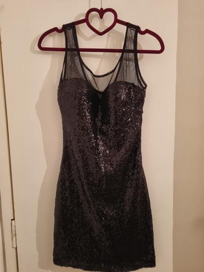 SNIŽENO 1600 - Mala crna haljina od šljokica
