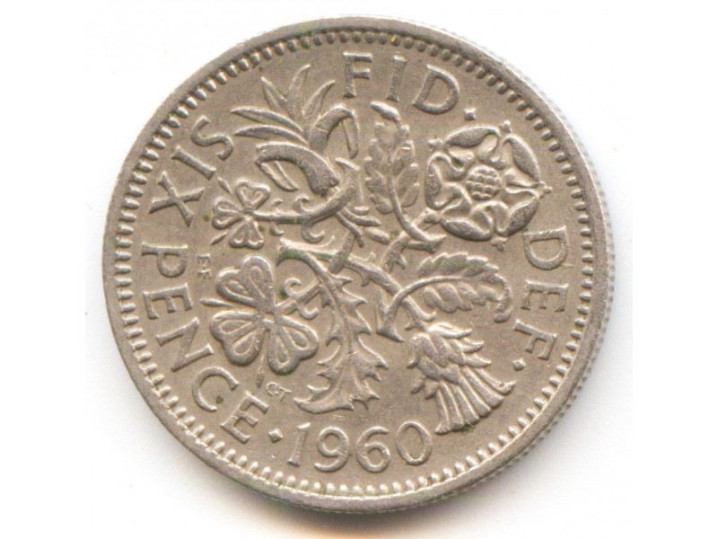 Velika Britanija 6 pence 1960