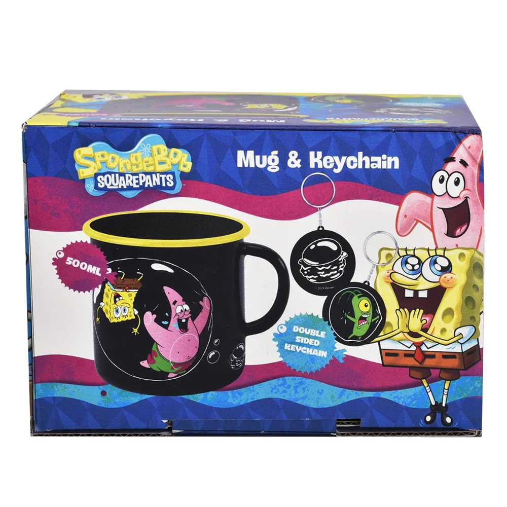 Sponge Bob - Mug & Keyring Set - Bubbles