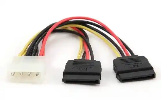 KABL MOLEX – SATA X2 30CM Ž/M GEMBIRD CC-SATA-PSY-0.3M