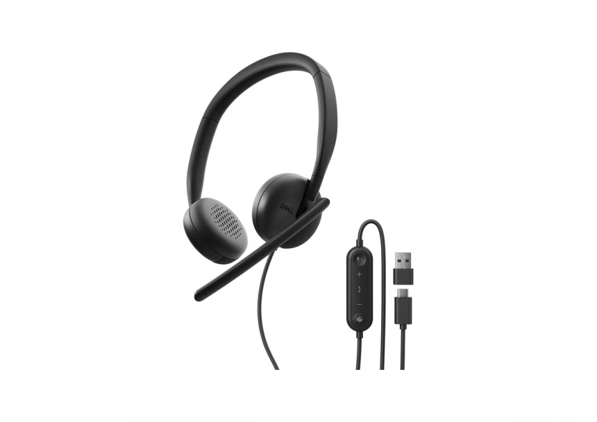 WH3024 Wired Headset slušalice sa mikrofonom crne