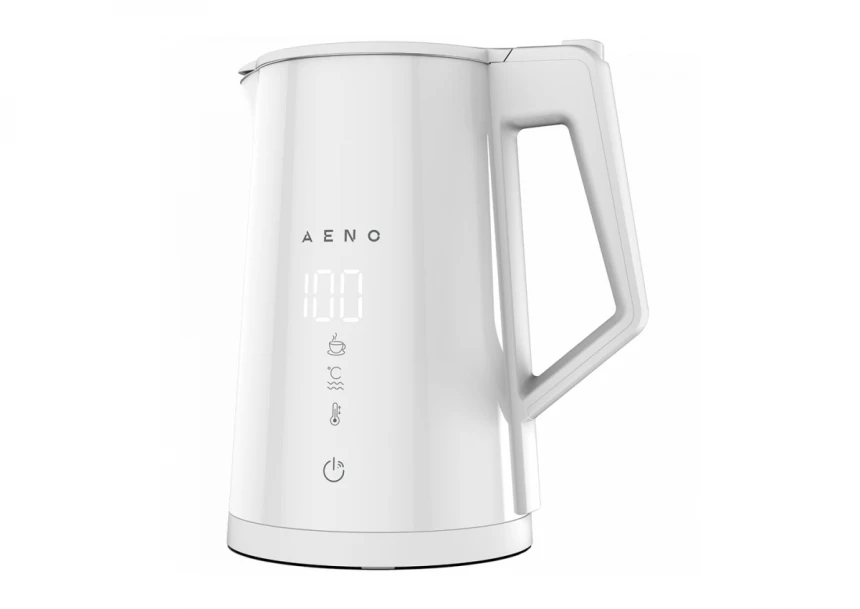 AENO Electric Kettle EK8S Smart: 1850-2200W, 1.7L, Strix, Double-walls, Temperature Control, Keep warm Function, Control via Wi-Fi, LED-display, Non-heating body, Auto Power Off, Dry tank Protection