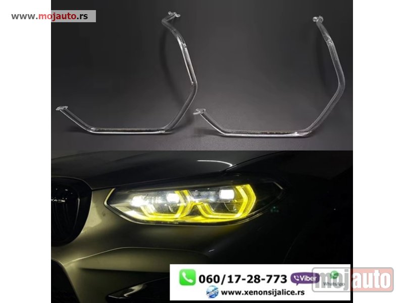 Led dnevno svetlo fabricki model u faru led prstenovi bmw x6 g06