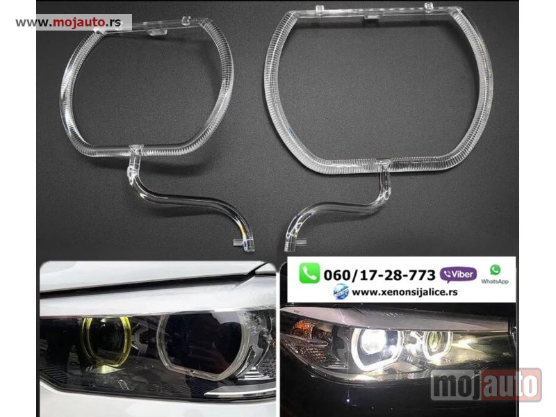 Led dnevno svetlo fabricki model u faru led prstenovi bmw 5 g30 xenon