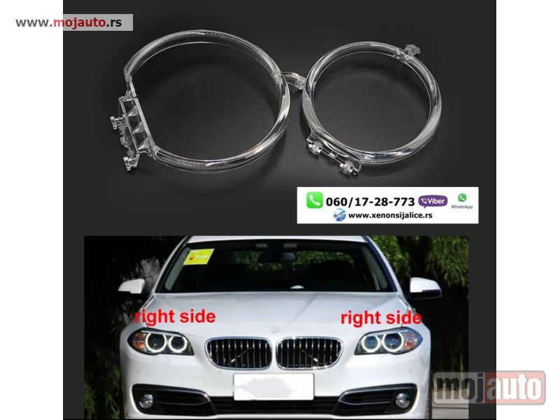 Led dnevno svetlo fabricki model u faru led prstenovi bmw 5 f10 lci