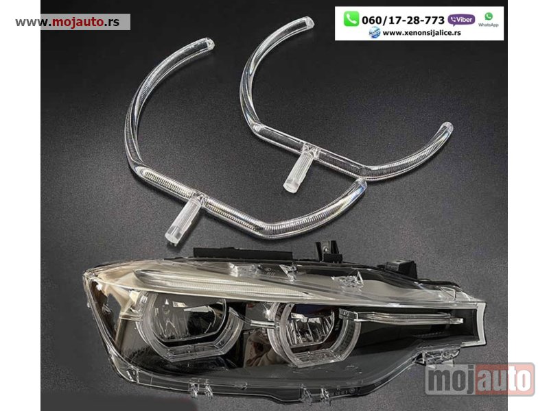 Led dnevno svetlo fabricki model u faru led prstenovi bmw 3 f30 lci