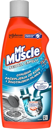 Mr Muscle
Gel protiv dlaka u odvodima, 500 ml
Biocid