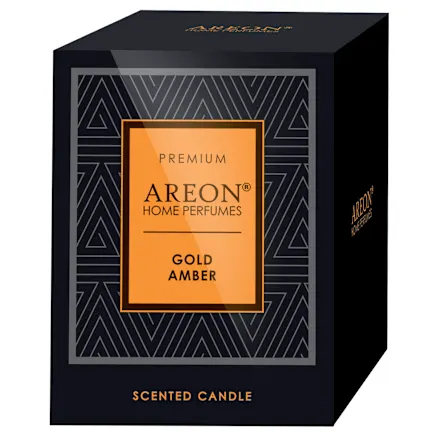 areonHOME PERFUMES PREMIUM GOLD AMBER mirišljava sveća, 1 kom