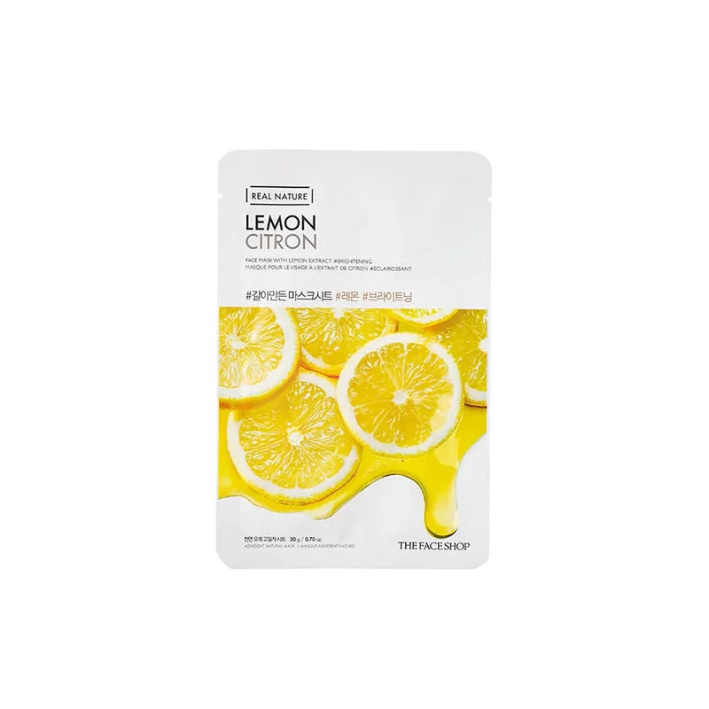 Real Nature Face Sheet Mask With Lemon Extract