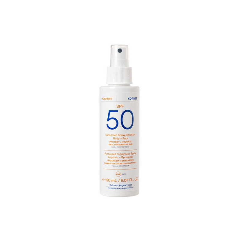 Yoghurt SPF50 Spray Face & Body for Sensitive Skin 150ml