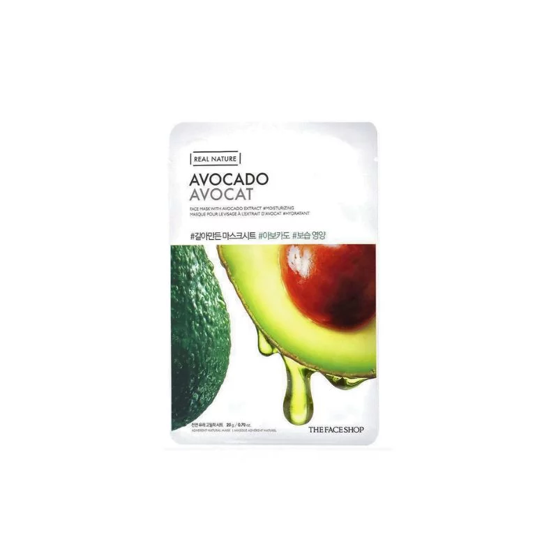 Real Nature Face Sheet Mask With Avocado Extract