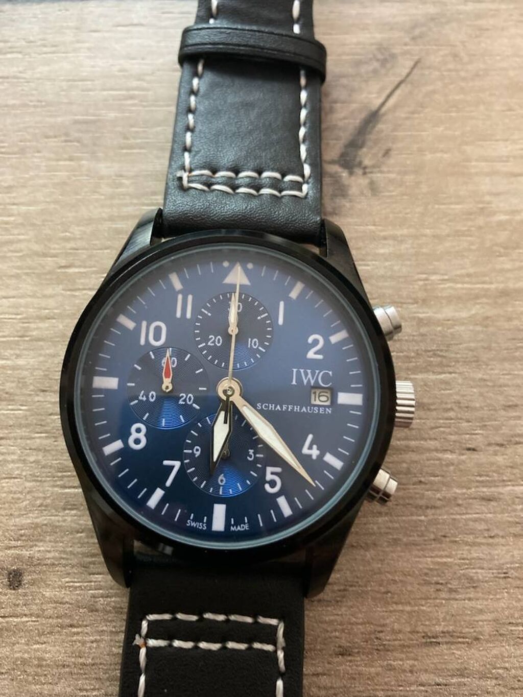 IWC Schaffhausen Pilot - chronograph  Quartz - AA++ Replika