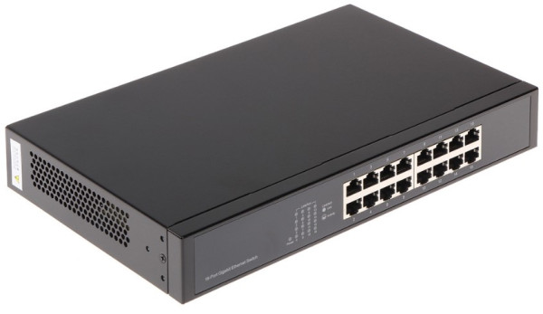 Dahua Switch PFS3016-16GT 16-Port 10/100/1000M Switch, 16x Gbit RJ45 port, rackmount (Alt. GS1016)