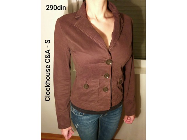 C&;A ženska jakna braon S/36