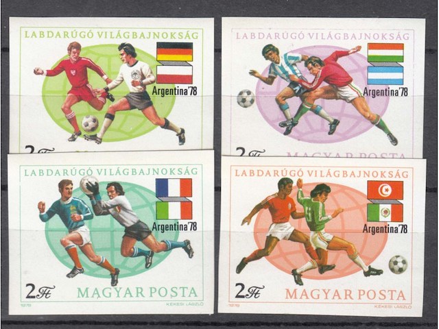 Mađarska 1978 Fudbal nezupčana serija **