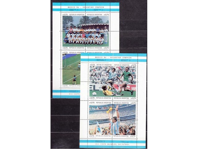 Argentina Fudbal 1986 ** Maradona blokovi