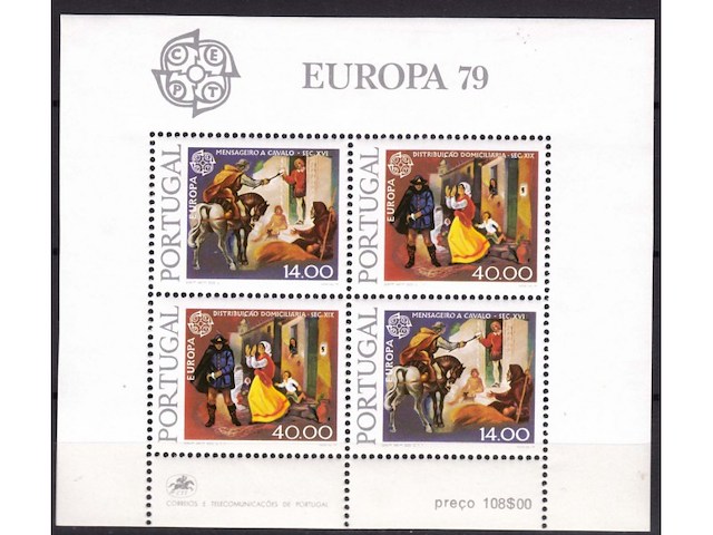 Portugalija 1979 Evropa blok **