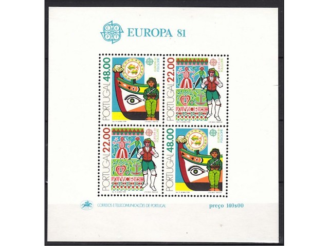 Portugalija 1981 Evropa blok **