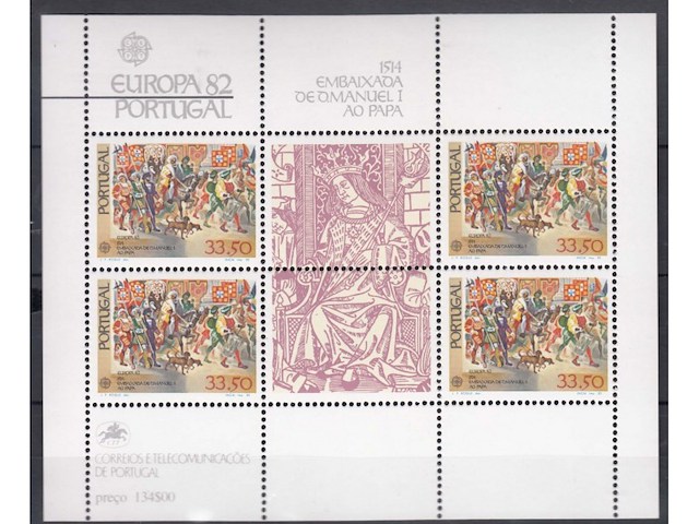 Portugalija 1982 Evropa blok **