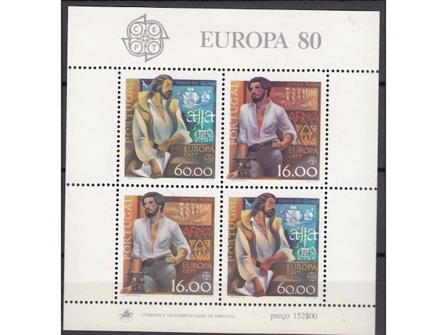 Portugalija 1980 Evropa blok **