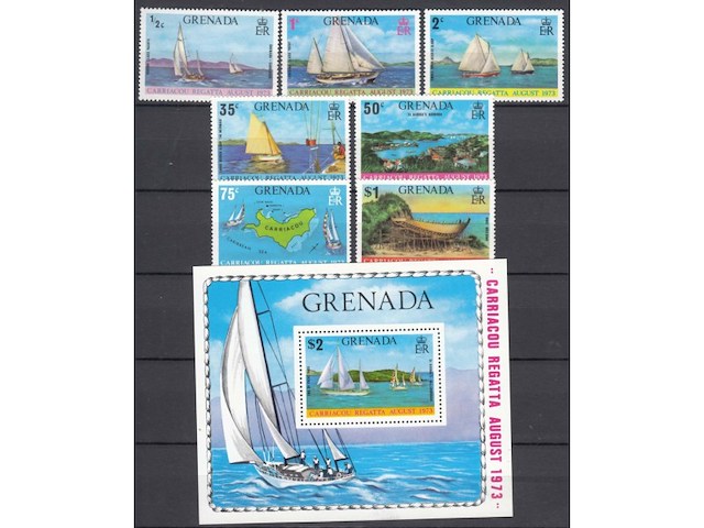Grenada 1983 Brodovi serija sa blokom **