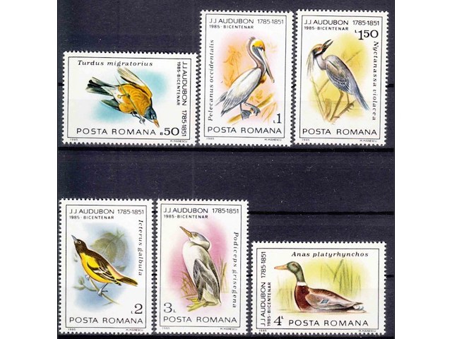 Rumunija 1985 Fauna Ptice serija **