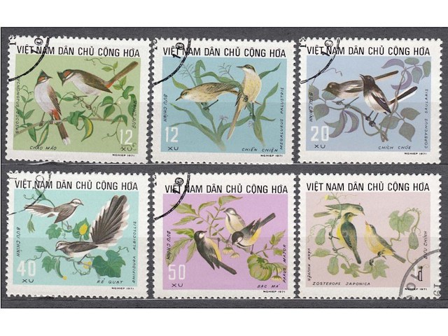 Vijetnam 1973 Ptice serija