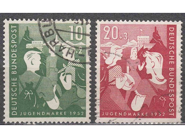 Nemačka 1952 serija, katalog 40 eur