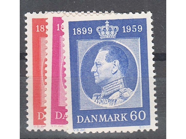 Danska 1959 serija Mi#371-373 **