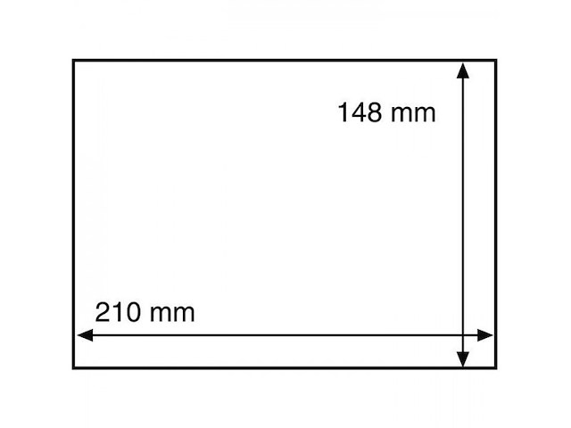 Zaštitne folije za novčanice BASIC 210 x 148mm