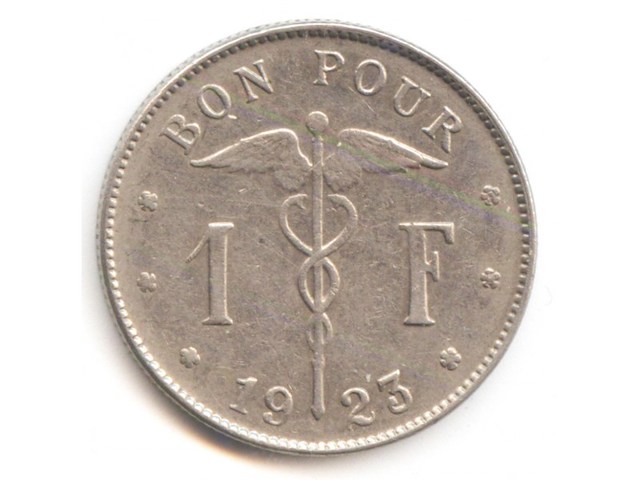 Belgija 1 FRANC 1923