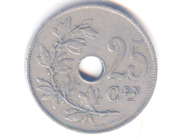 Belgija 25 centimes 1921